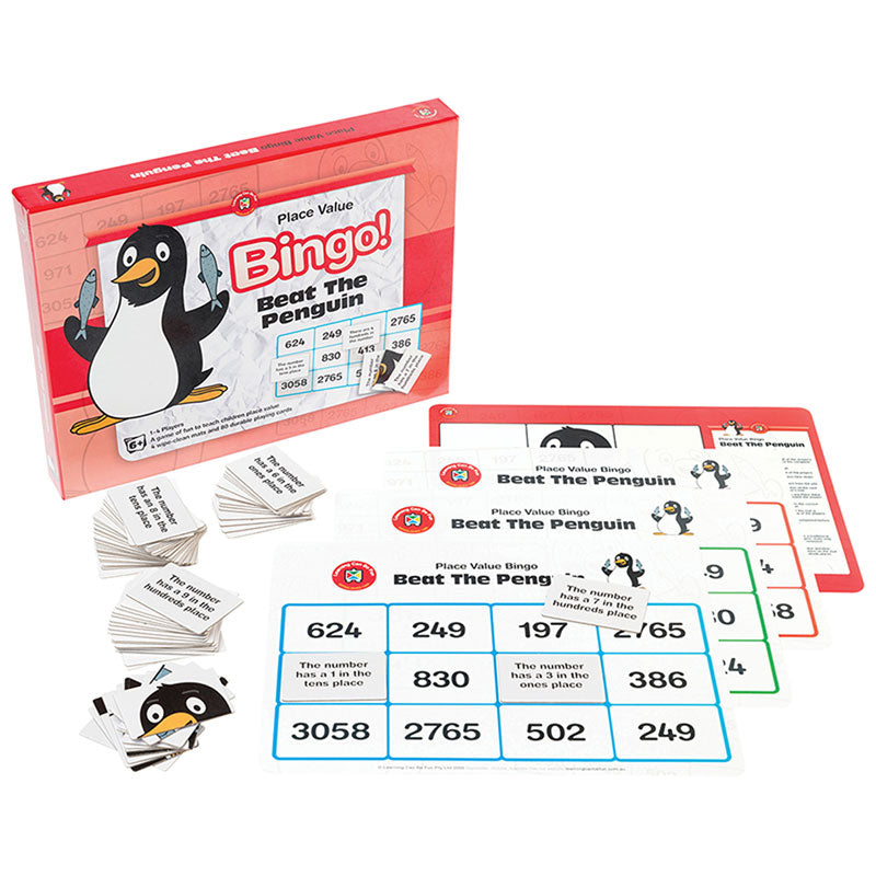 LCBF Bingo Place Value Beat The Penguin – Cafe Supply