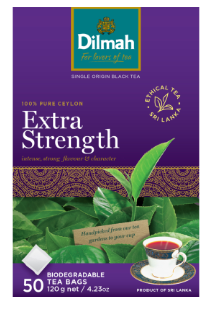 Dilmah Extra Strength Biodegradable Tea Bags 50pk – Cafe Supply