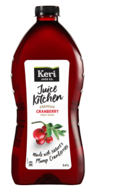Keri Juice Kitchen Premium Cranberry Fruit Drink 2.4l – Cafe Supply