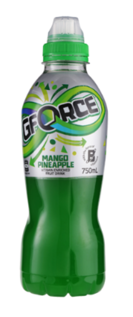 G-Force Mango Pineapple Vitamin Enriched Fruit Drink 750ml – Cafe Supply