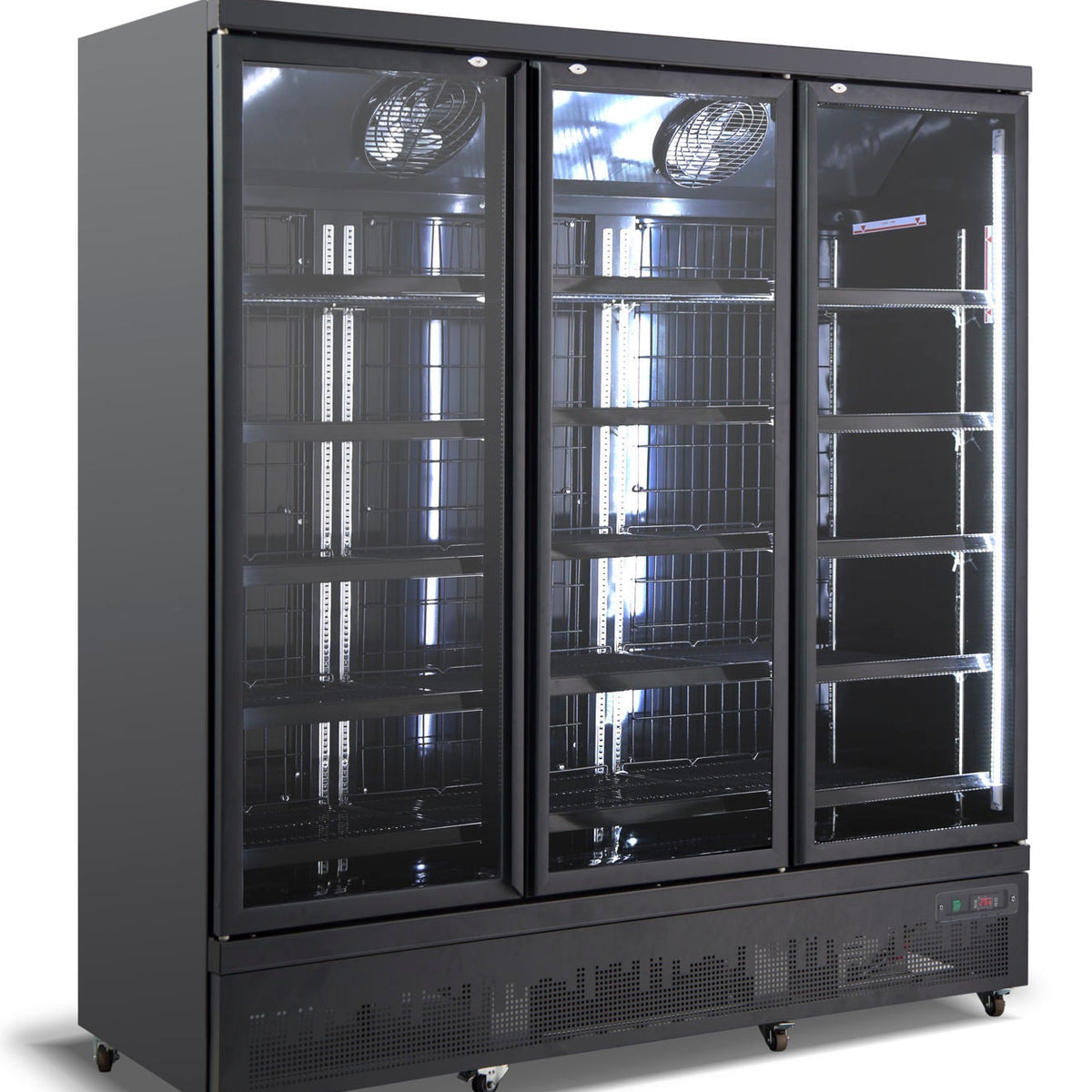 Vertical Display Chillers 3 Self closing Doors – Cafe Supply