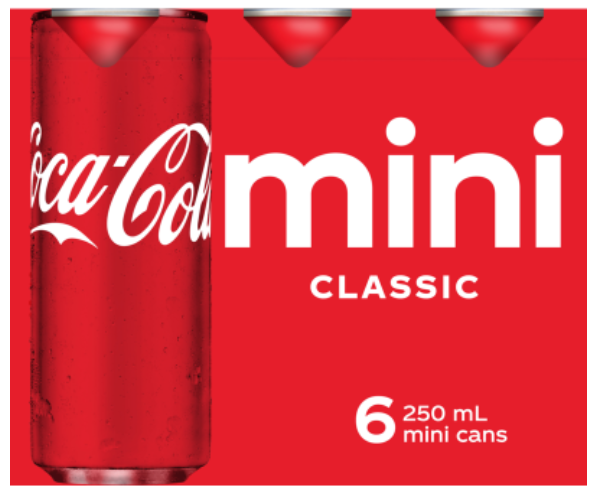 Coca-Cola Soft Drink Mini Cans 6 x 250ml – Cafe Supply