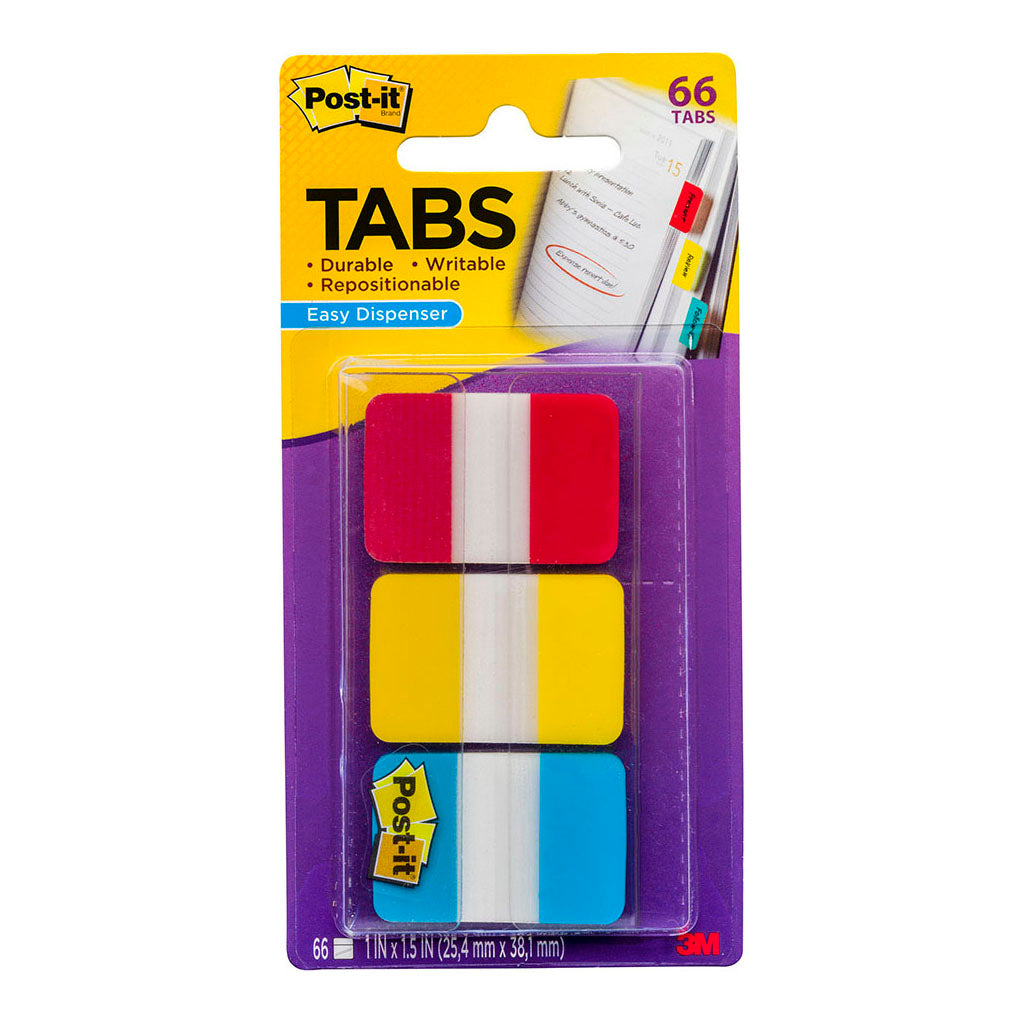 Post-it Tabs 686-RYB 25x38mm Primary, Pack of 3 – Cafe Supply