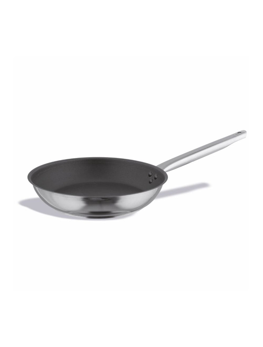 Non-Stick INOX PRO Fry Pan Stainless steel 28 cm – Cafe Supply