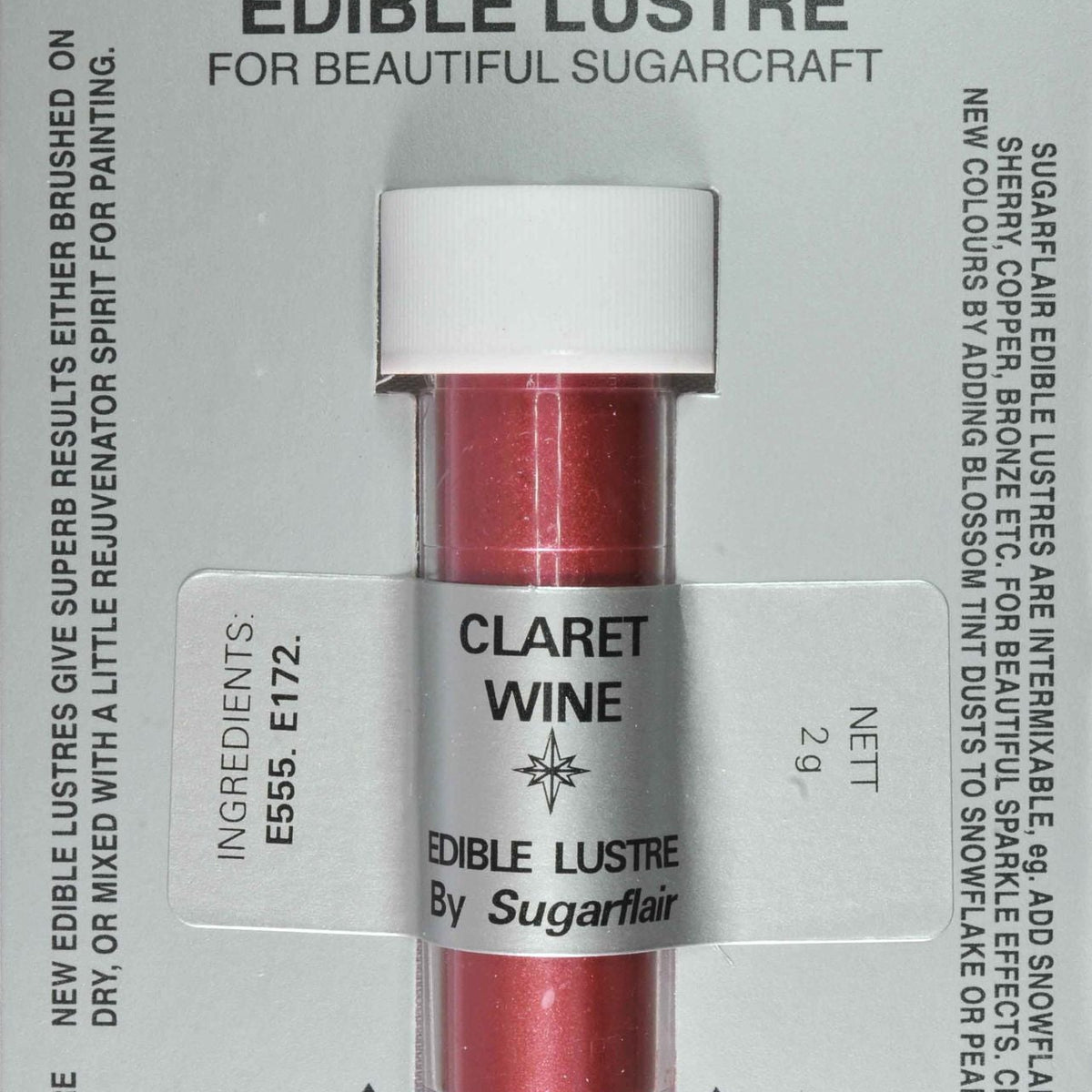 Sugarflair Edible Lustre Colour Claret Wine – Cafe Supply