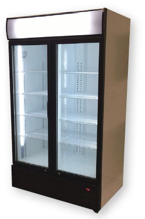 Vertical Display Chillers 2 Glass hinged or sliding – Cafe Supply