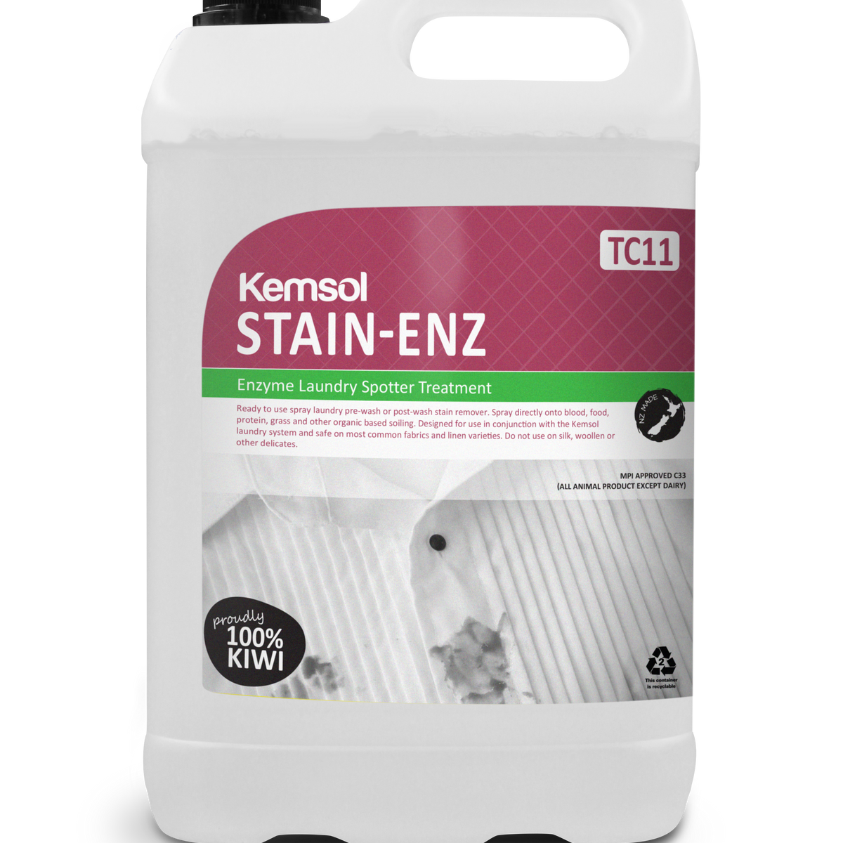 Kemsol Stain-Enz Pre Spotter 5L – Cafe Supply