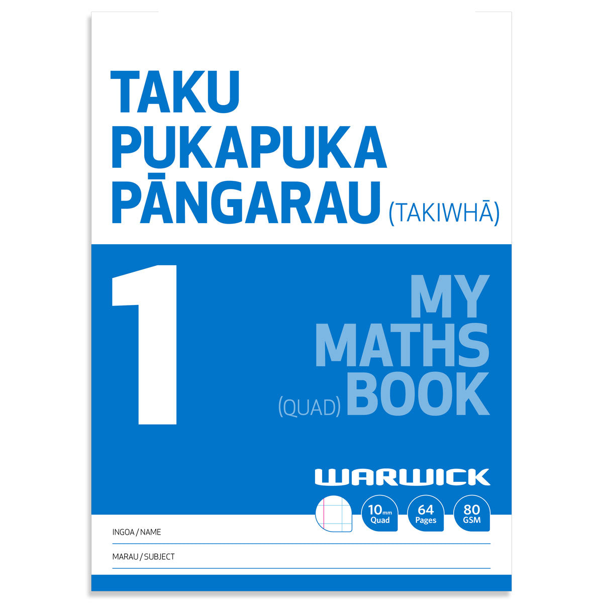 Warwick My Maths Book 1 10mm Quad 64 Page – Cafe Supply