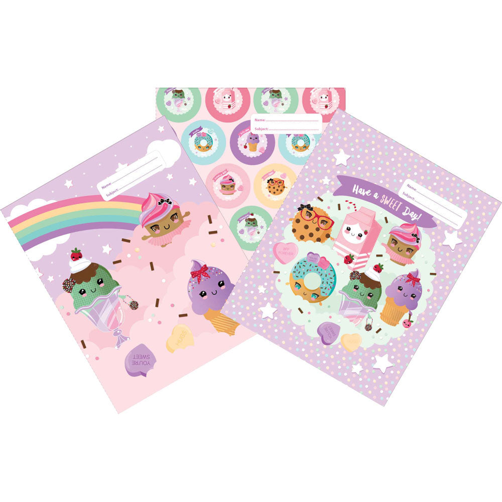 Spencil Everyday Is Sundae Book Cover 1B5 Pack 3 Assorted – Cafe Supply