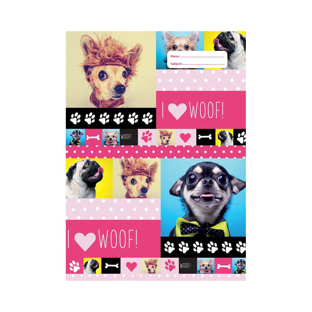 Spencil Woof Book Cover Scrapbook Pack 3 Assorted – Cafe Supply