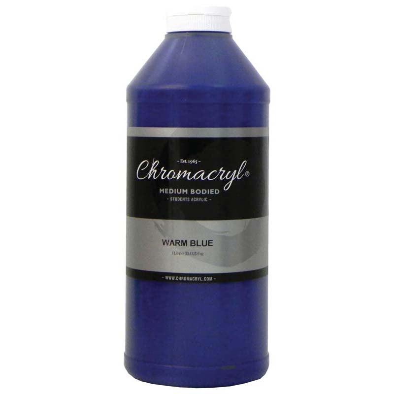 Chromacryl Acrylic Paint Student 1 Litre Warm Blue – Cafe Supply