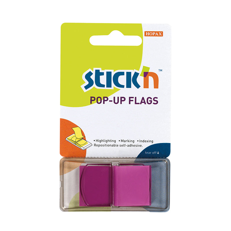 Stick'n Pop Up Flags Purple Neon 45x25mm 50 Sheets – Cafe Supply