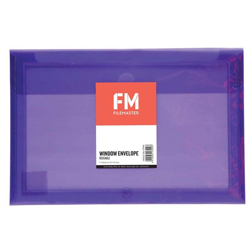 FM Envelope Reusable Purple Window Polyprop – Cafe Supply