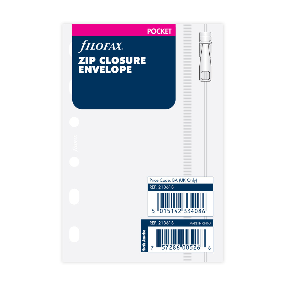 Filofax Pocket Zip Lock Envelope – Cafe Supply