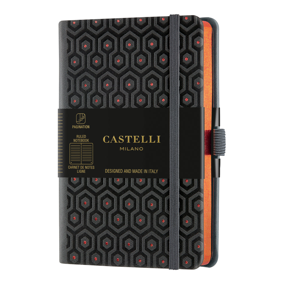 Castelli Notebook Copper and Gold Pocket Ruled Honey Copper – Cafe Supply