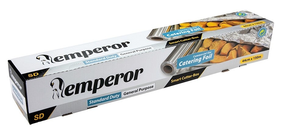 Catering Foil Roll - Silver, 440mm x 150m x 13mu Per Dispenser - Cafe ...